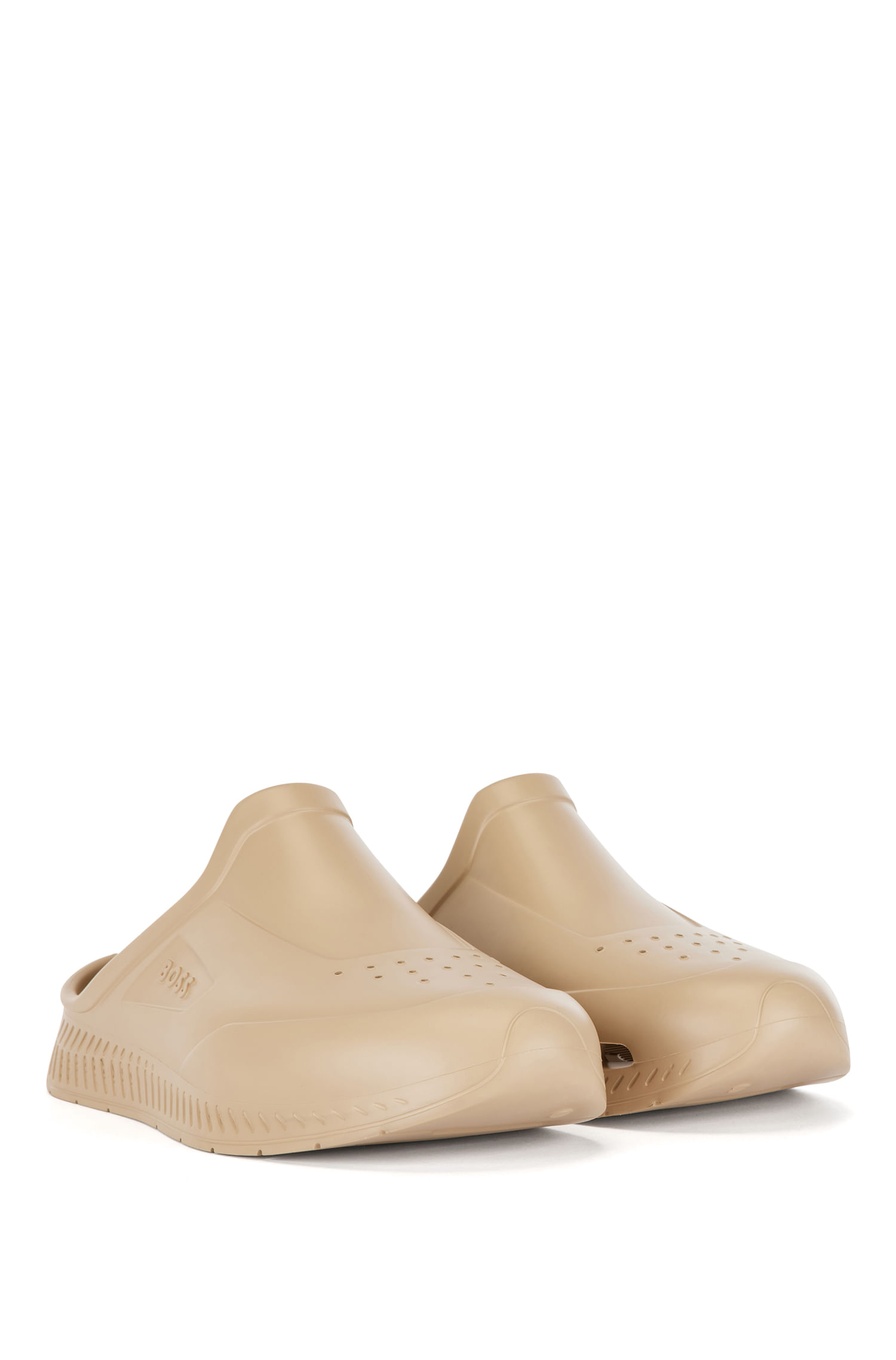 Chinelo Slide BOSS Emborrachado Com Logo Em Relevo - Hugo Boss