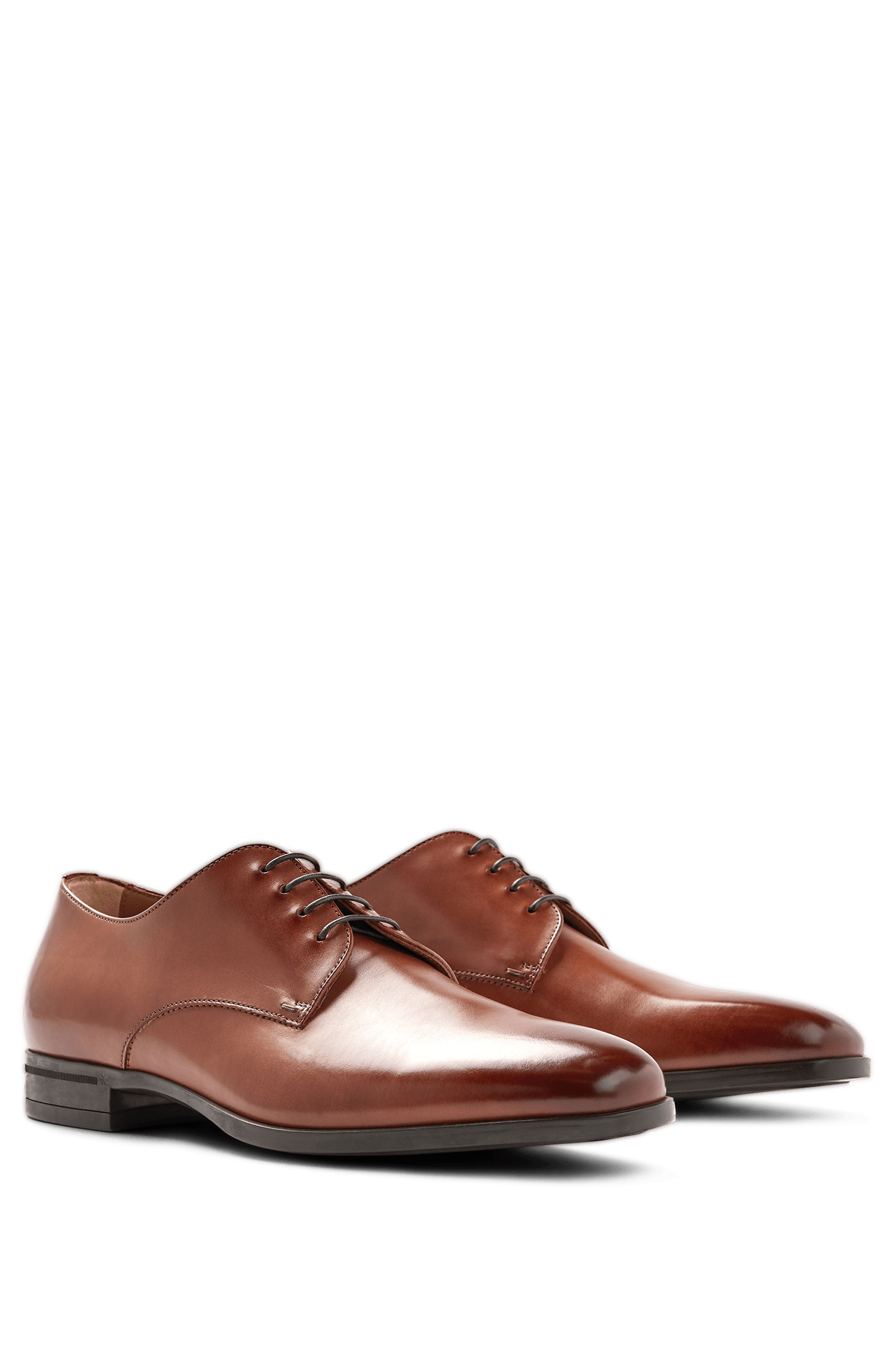 Sapatos Derby BOSS Em Couro Tingido Com Vegetais - Hugo Boss