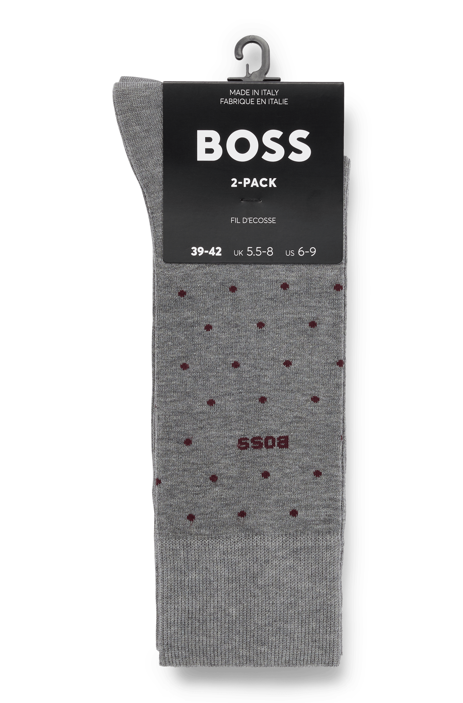 Conjunto 2 Pares De Meias BOSS De Meias De Comprimento Normal Em Tecido ...