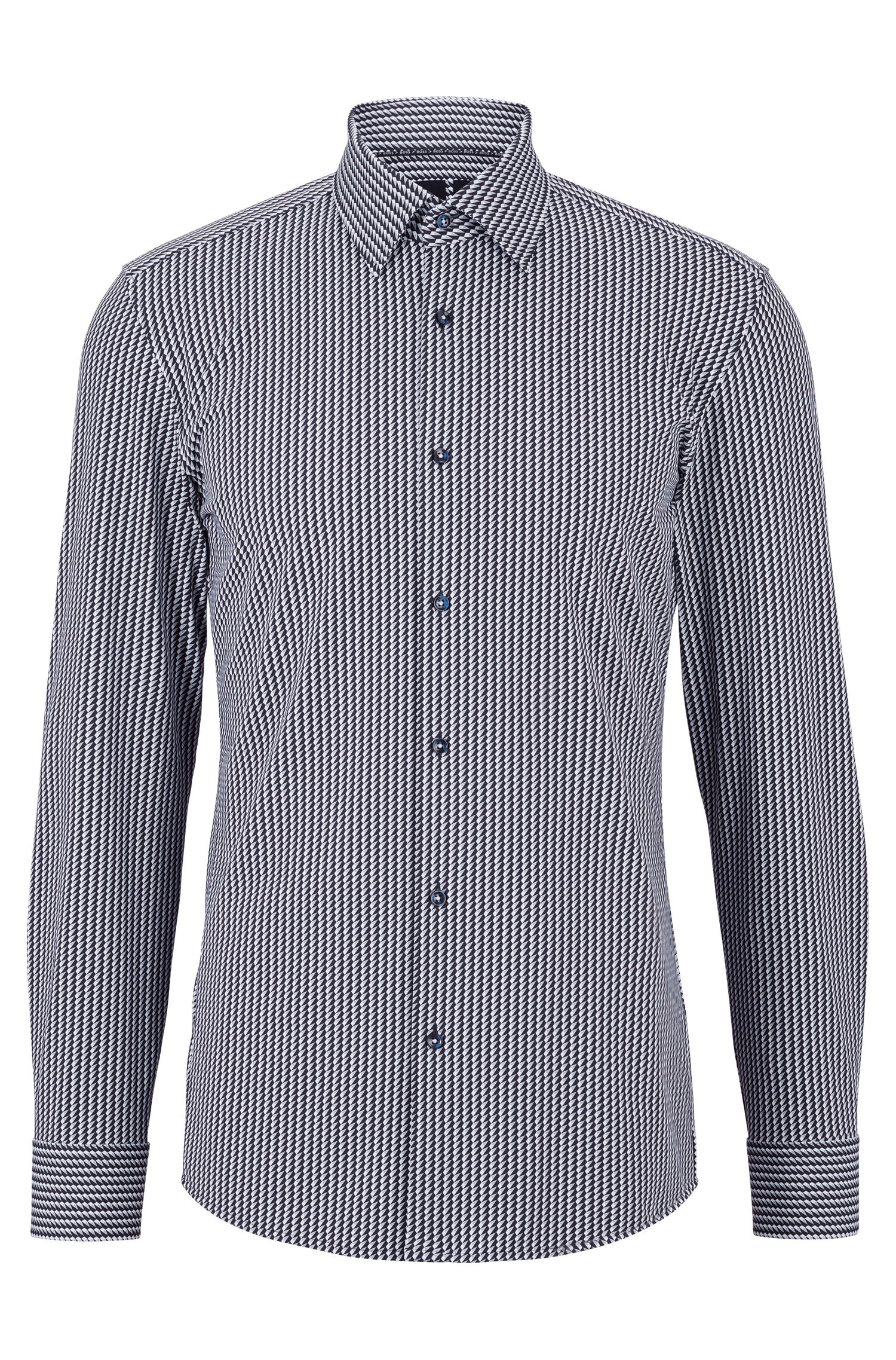 Camisa BOSS Slim Fit Em Jersey Stretch De Performance - Hugo Boss