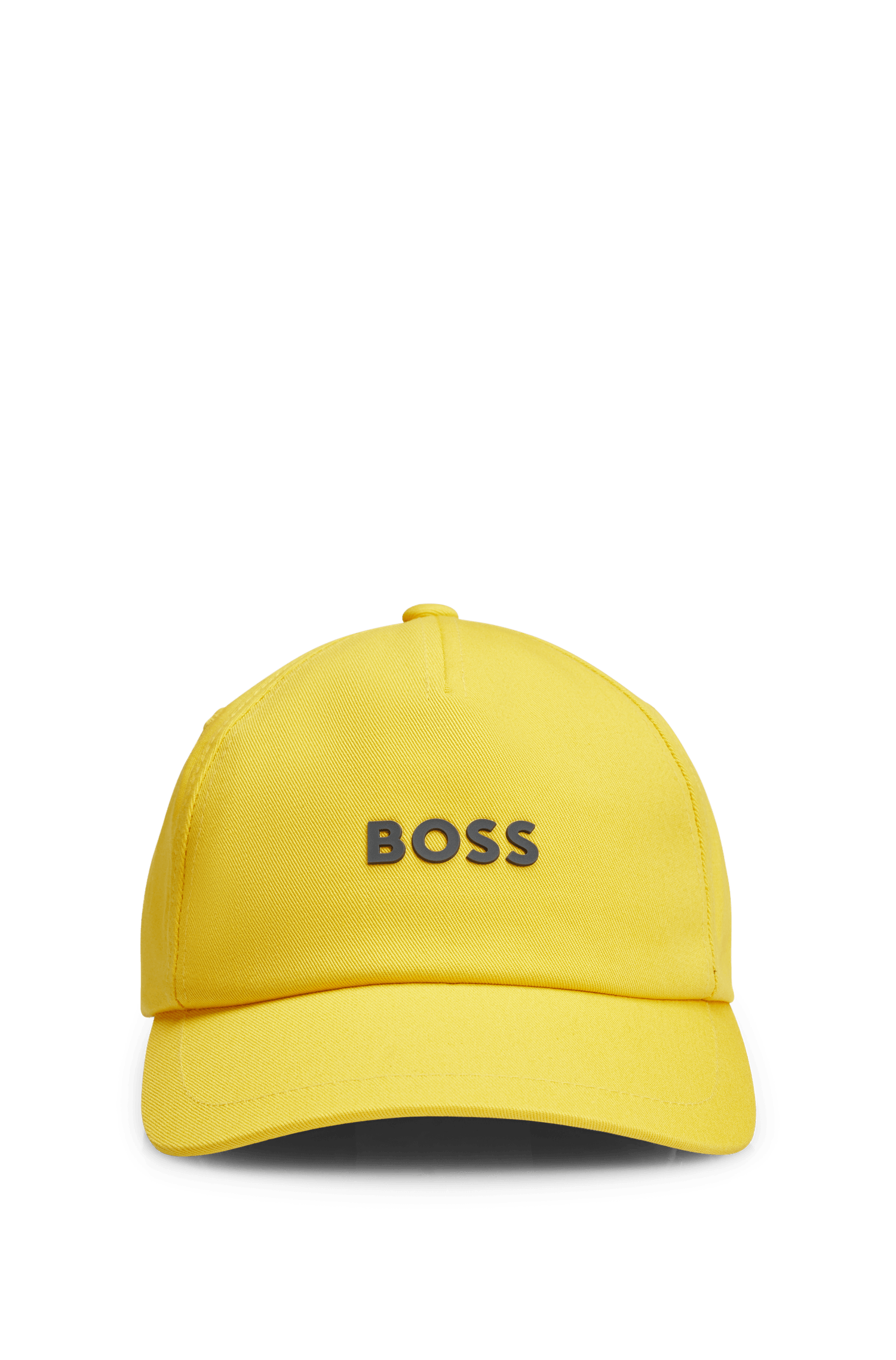 Boné BOSS Amarelo Em Sarja De Algodão Com Logo - Hugo Boss